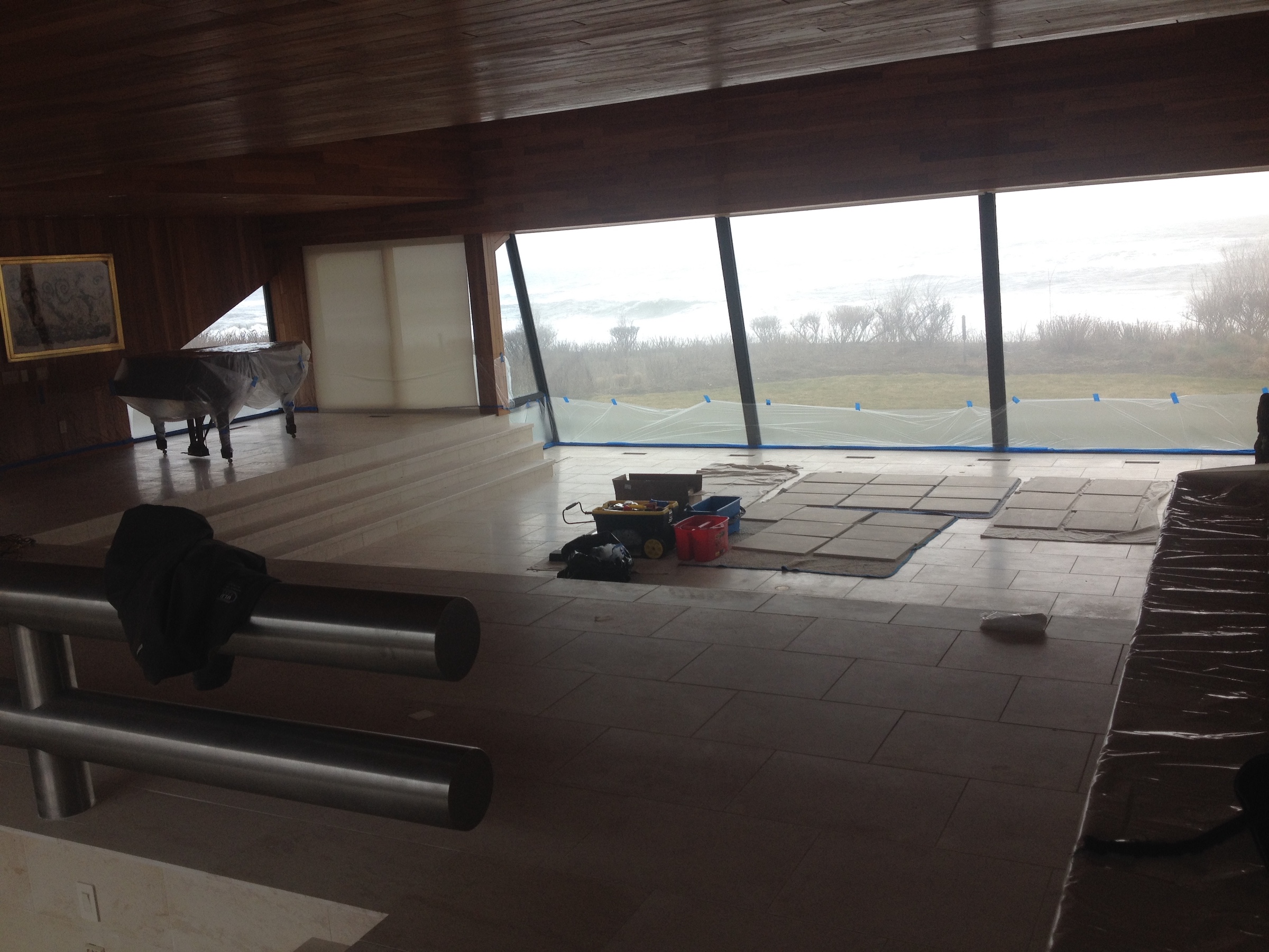 Limestone Floor Restoration Hone Finish - Oldstonerestoration