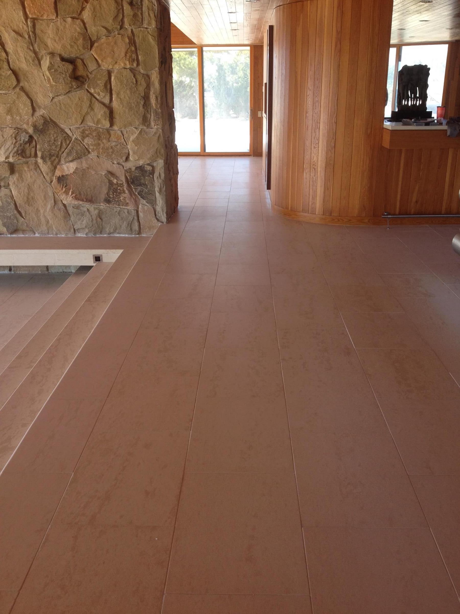 Limestone Floor Restoration Hone Finish - Oldstonerestoration