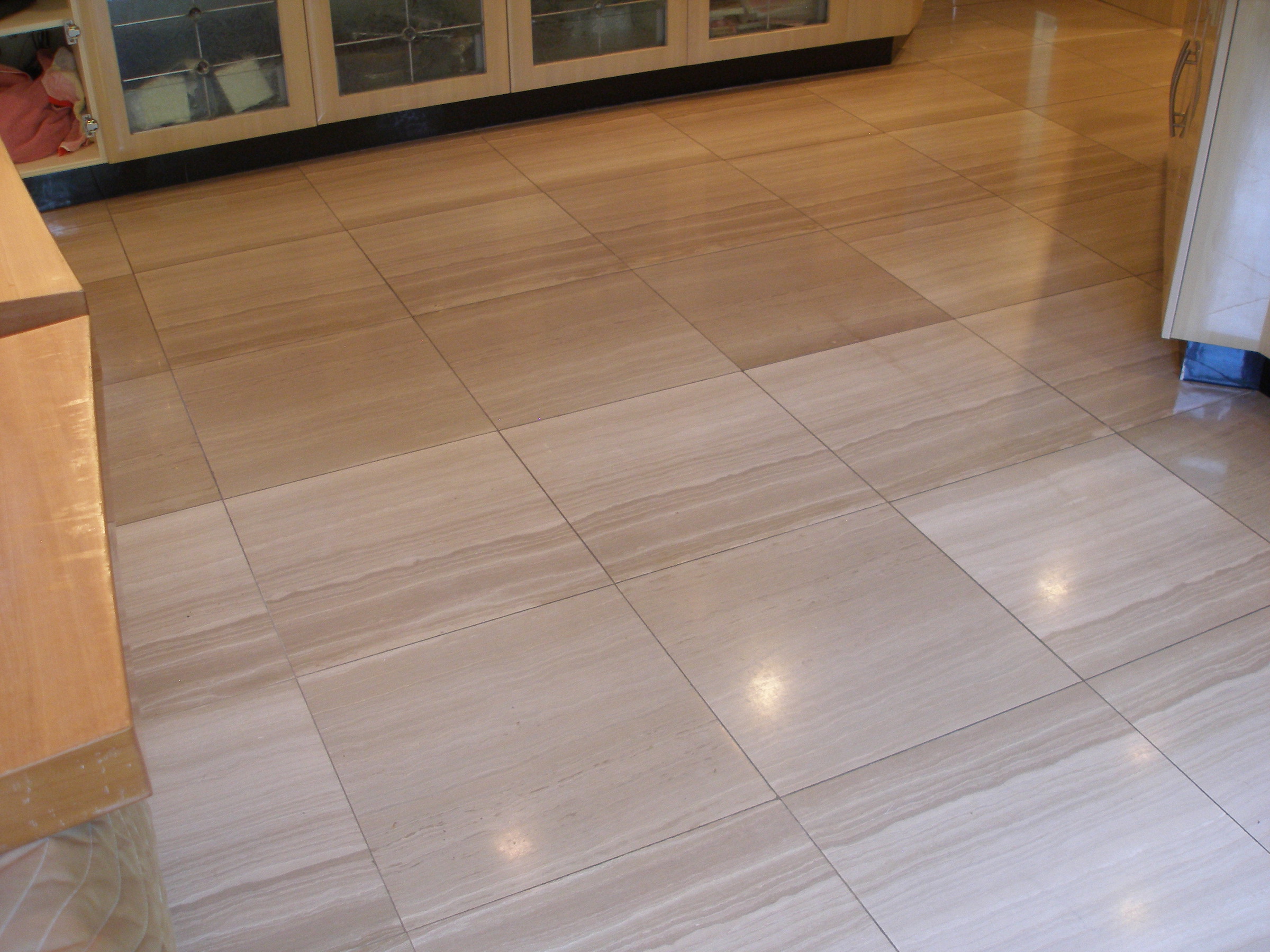 Travertine Floor Restoration Polish Finish - Oldstonerestoration