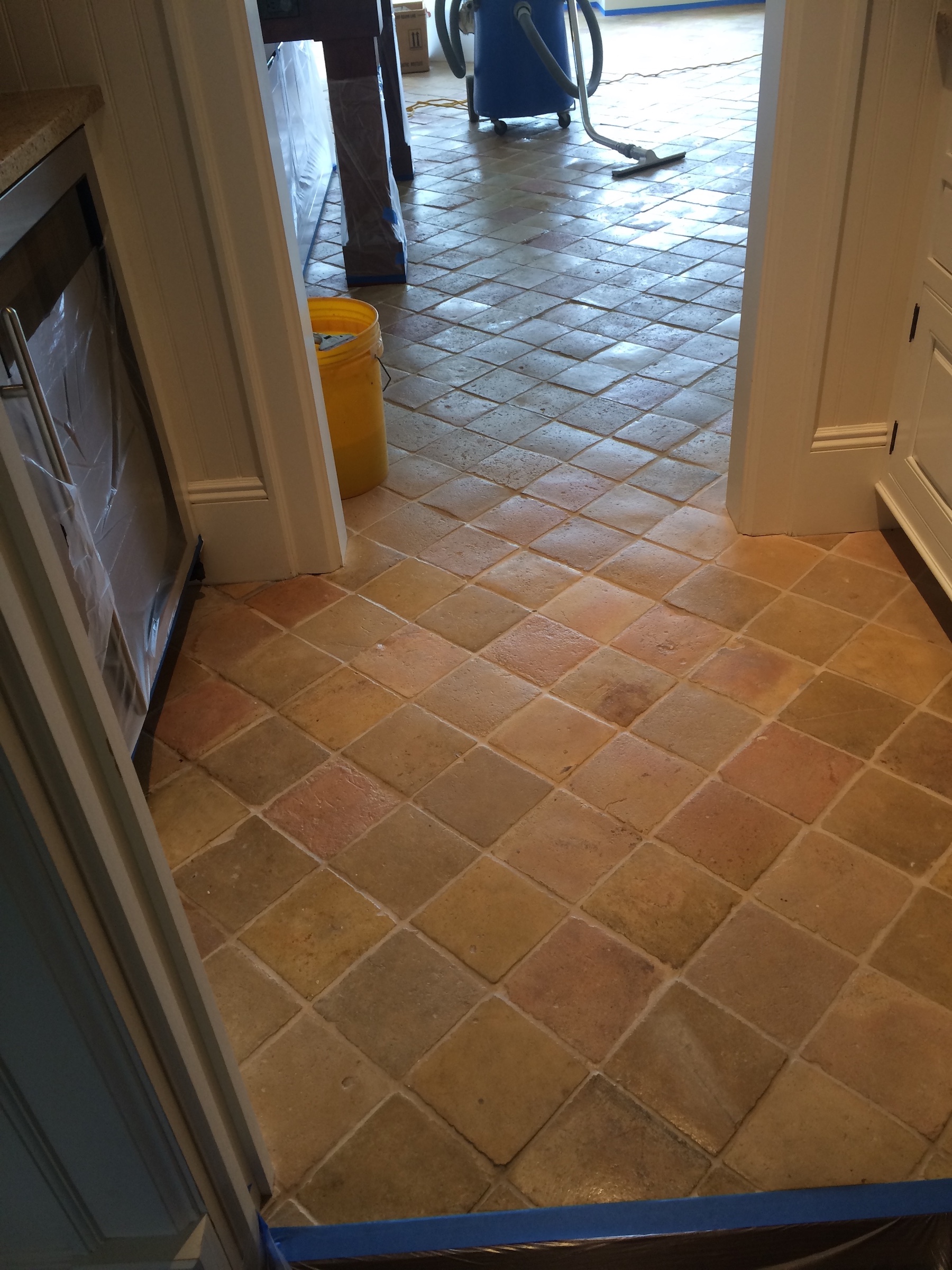 Terracotta Floor Restoration - Oldstonerestoration