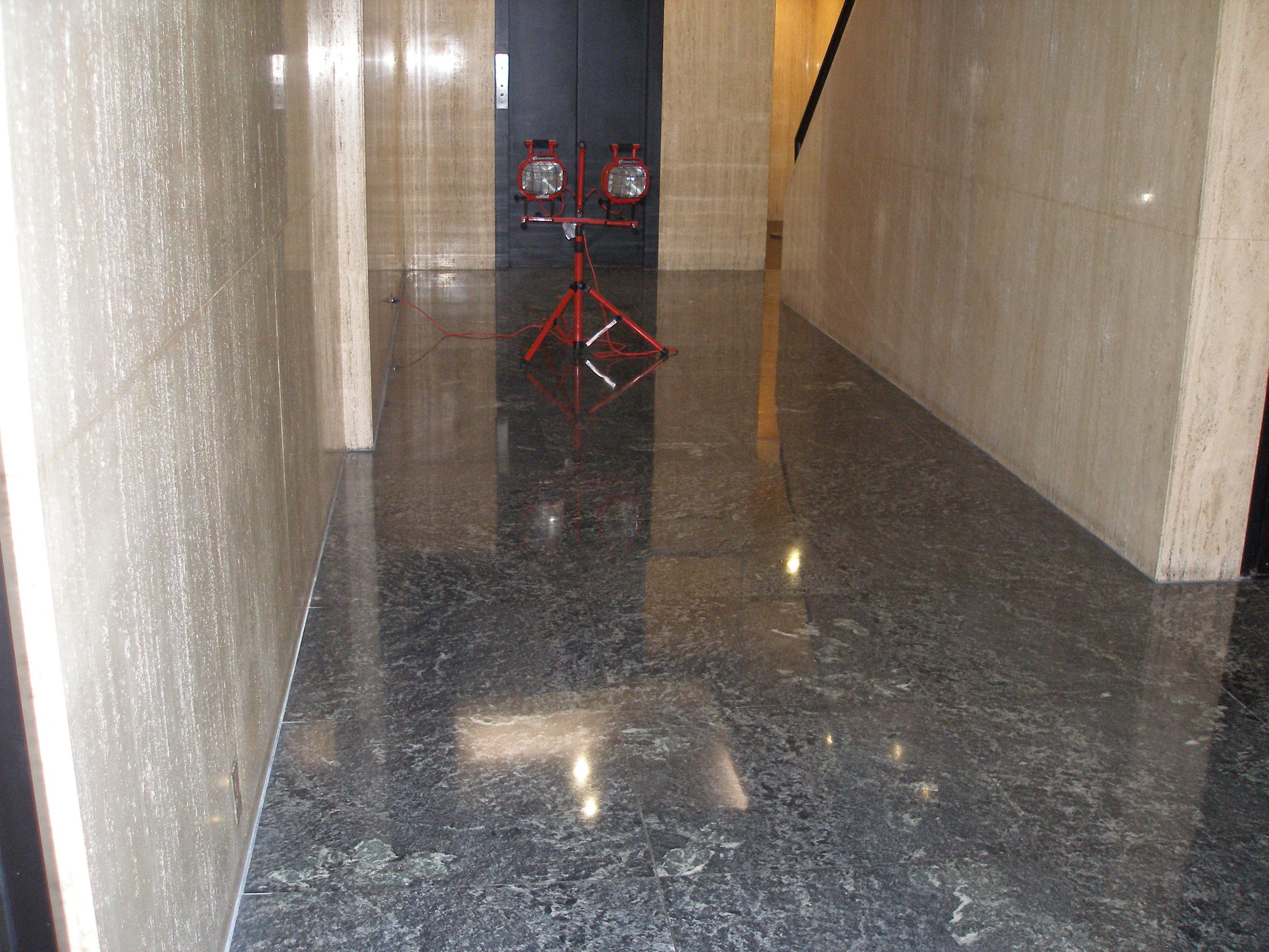 Granite Lobby Floor Restoration - Oldstonerestoration