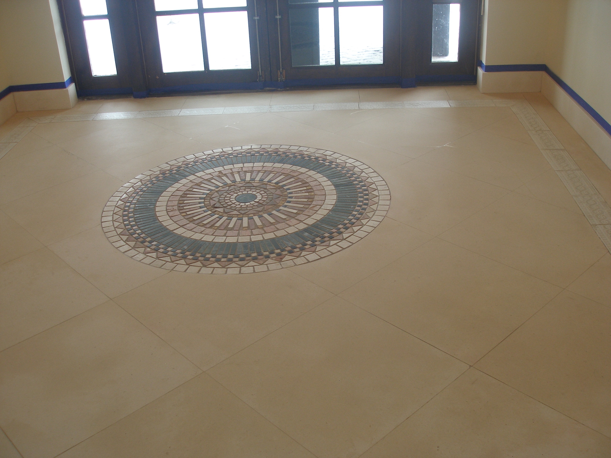 Limestone Lobby Floor Restoration - Oldstonerestoration
