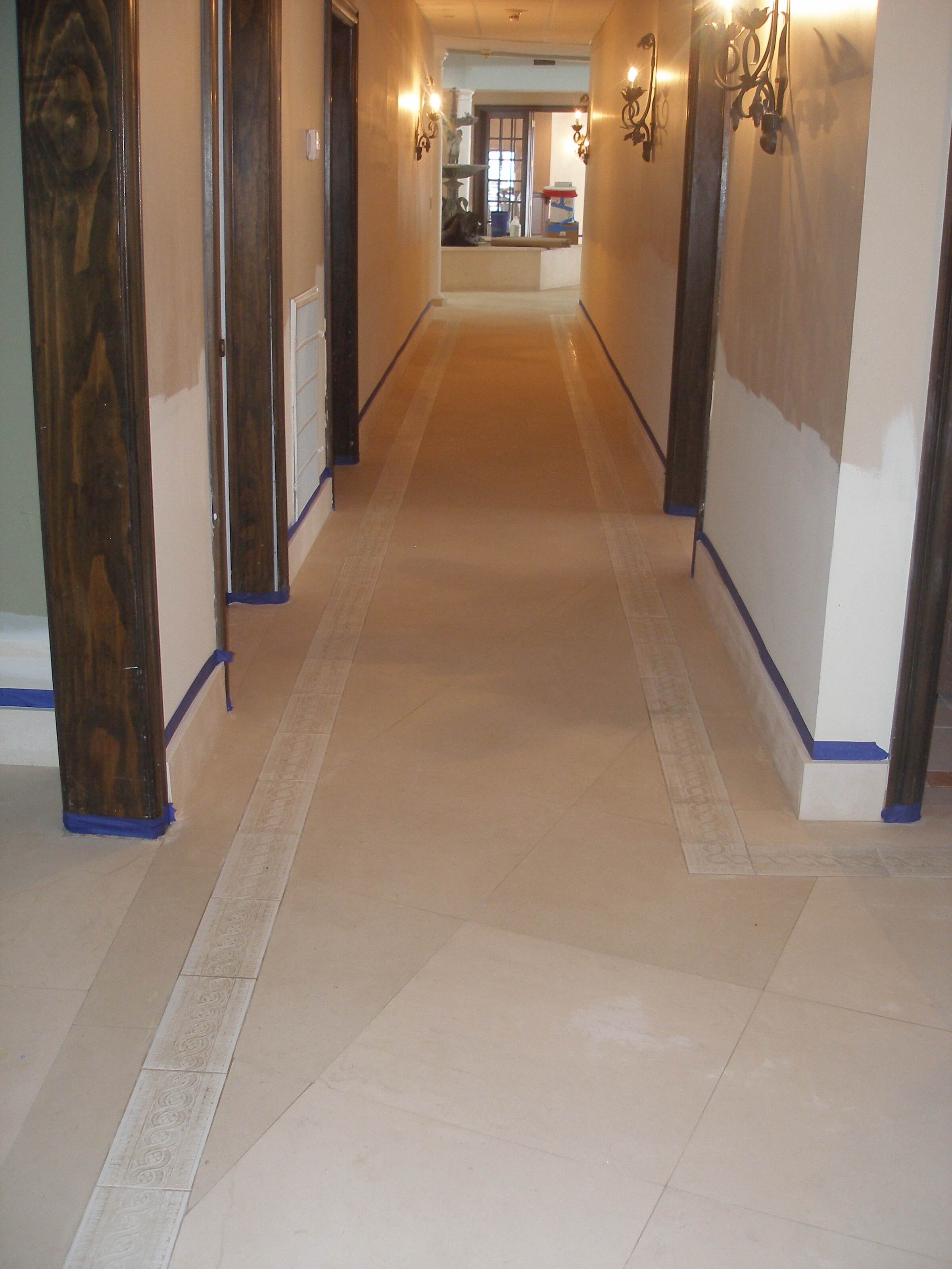 Limestone Lobby Floor Restoration - Oldstonerestoration