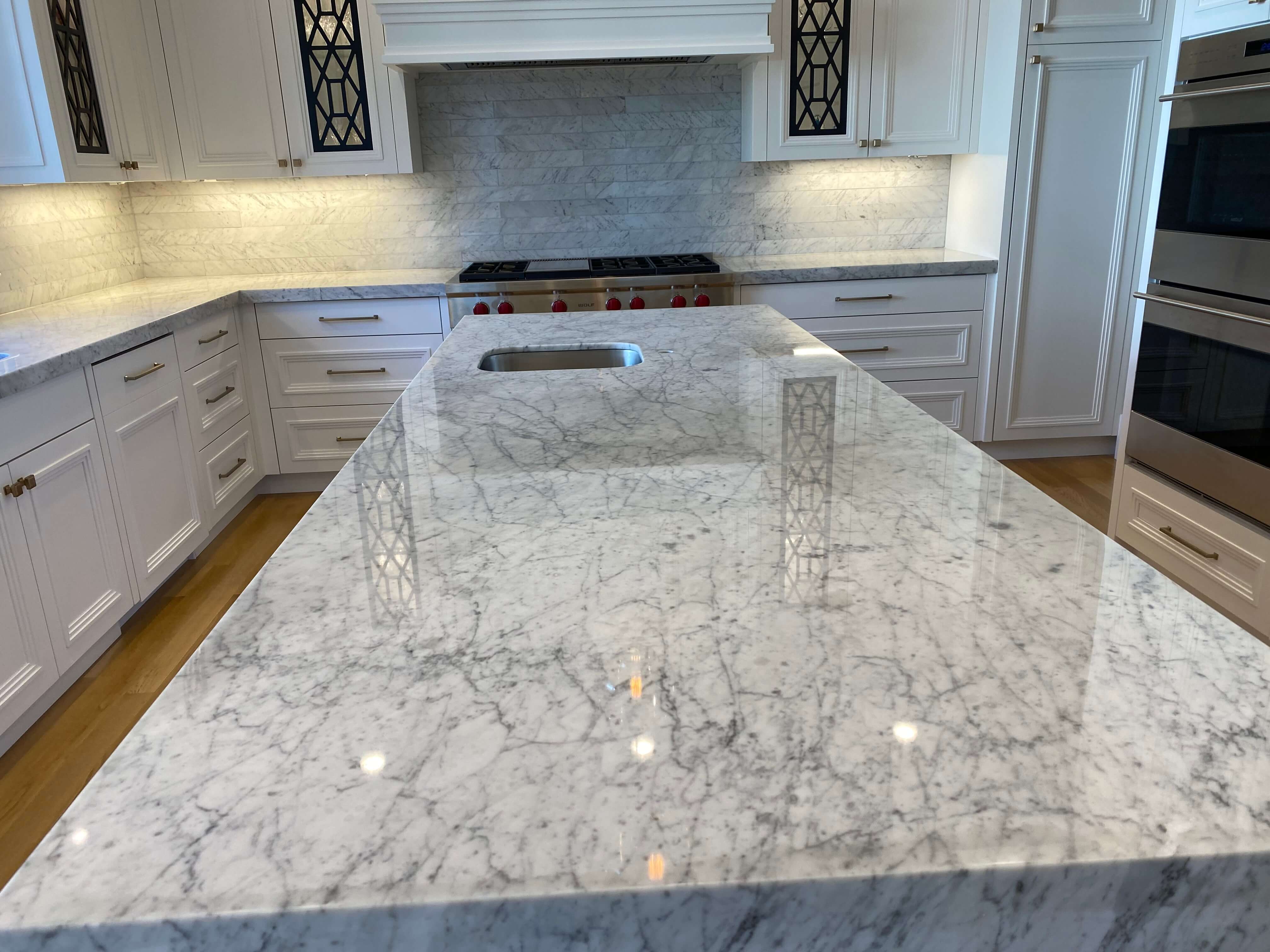 Kitchen Marble Counters POLISHD FINISH - Oldstonerestoration