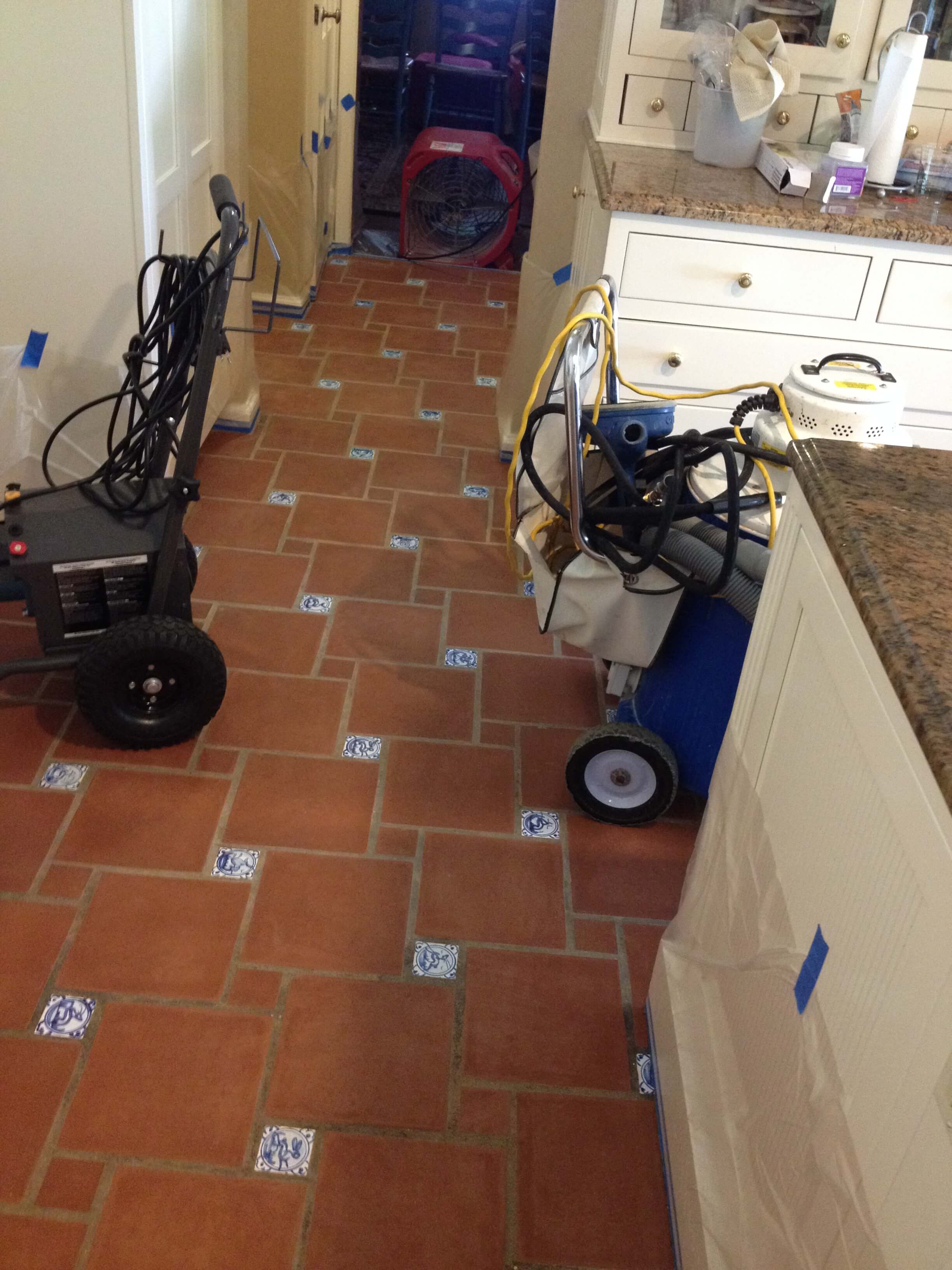 Terrecotta Floor Tile Restoration - Oldstonerestoration