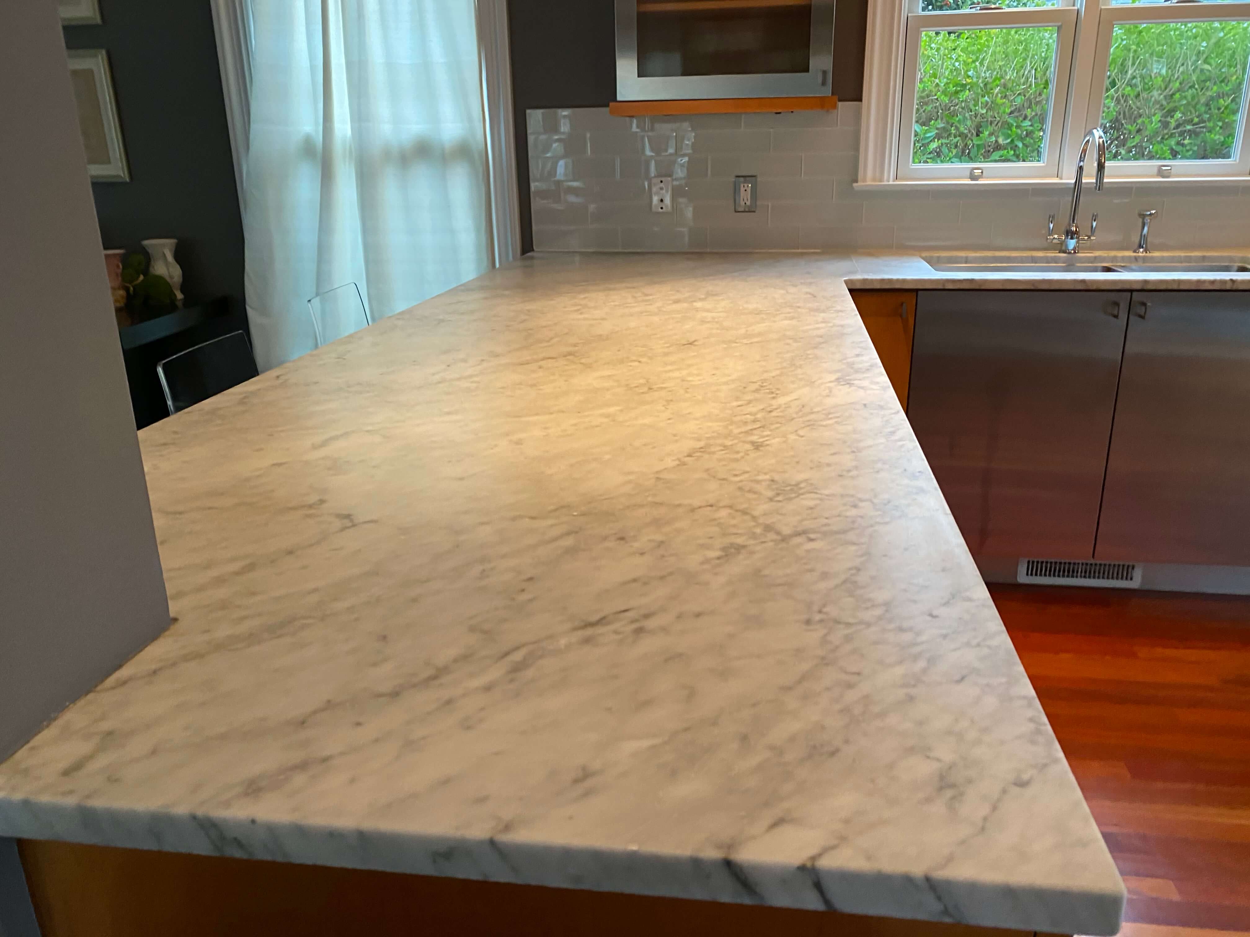 Marble Kitchen Counters Hone Finish - Oldstonerestoration