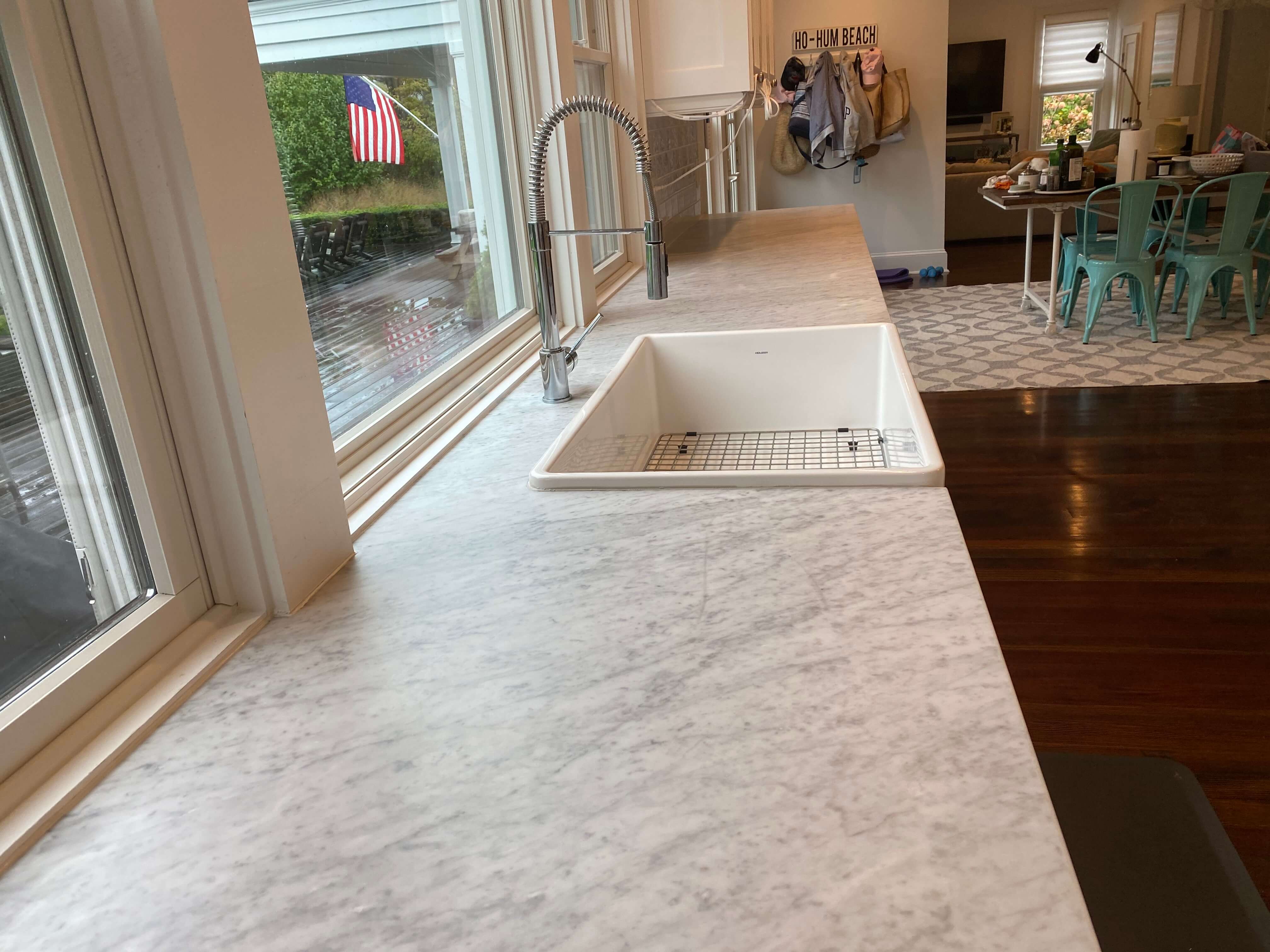 Marble Kitchen Counters Hone Finish - Oldstonerestoration